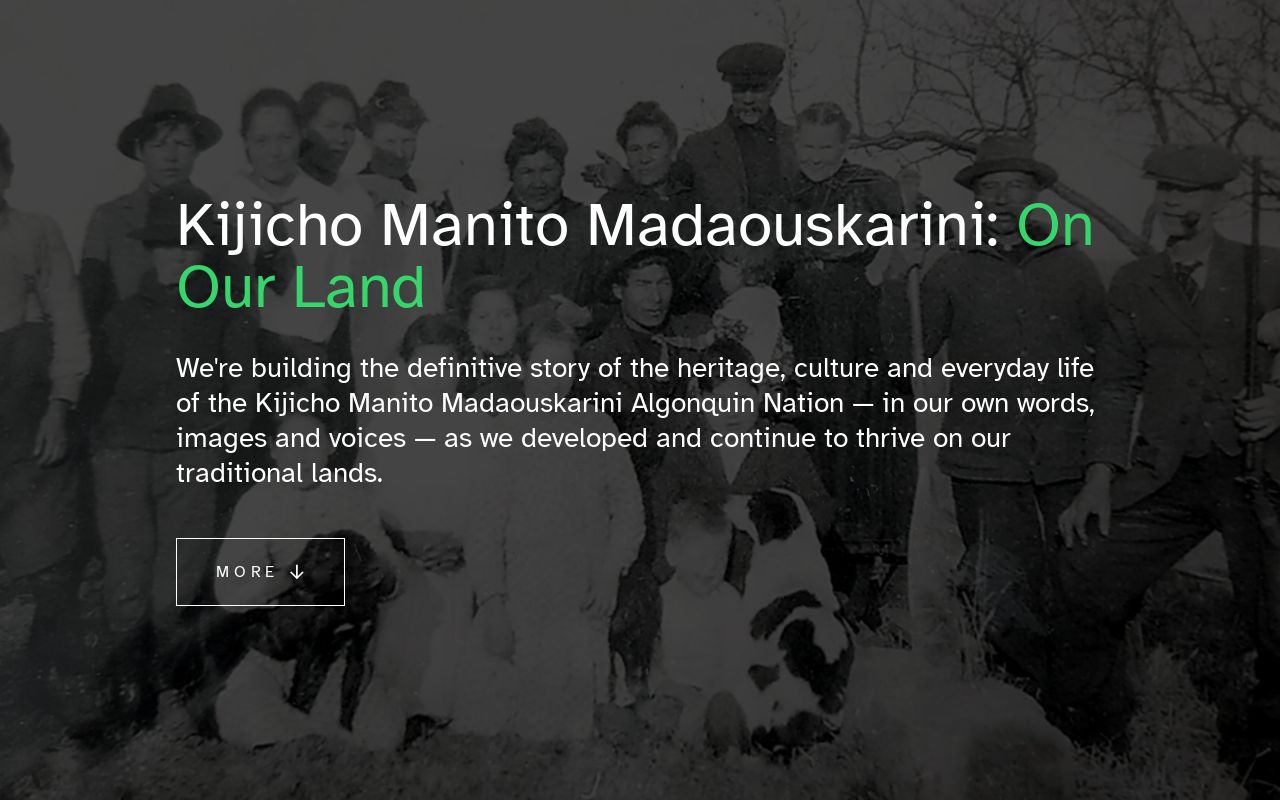 Kijicho Manito Madaouskarini: On Our Land